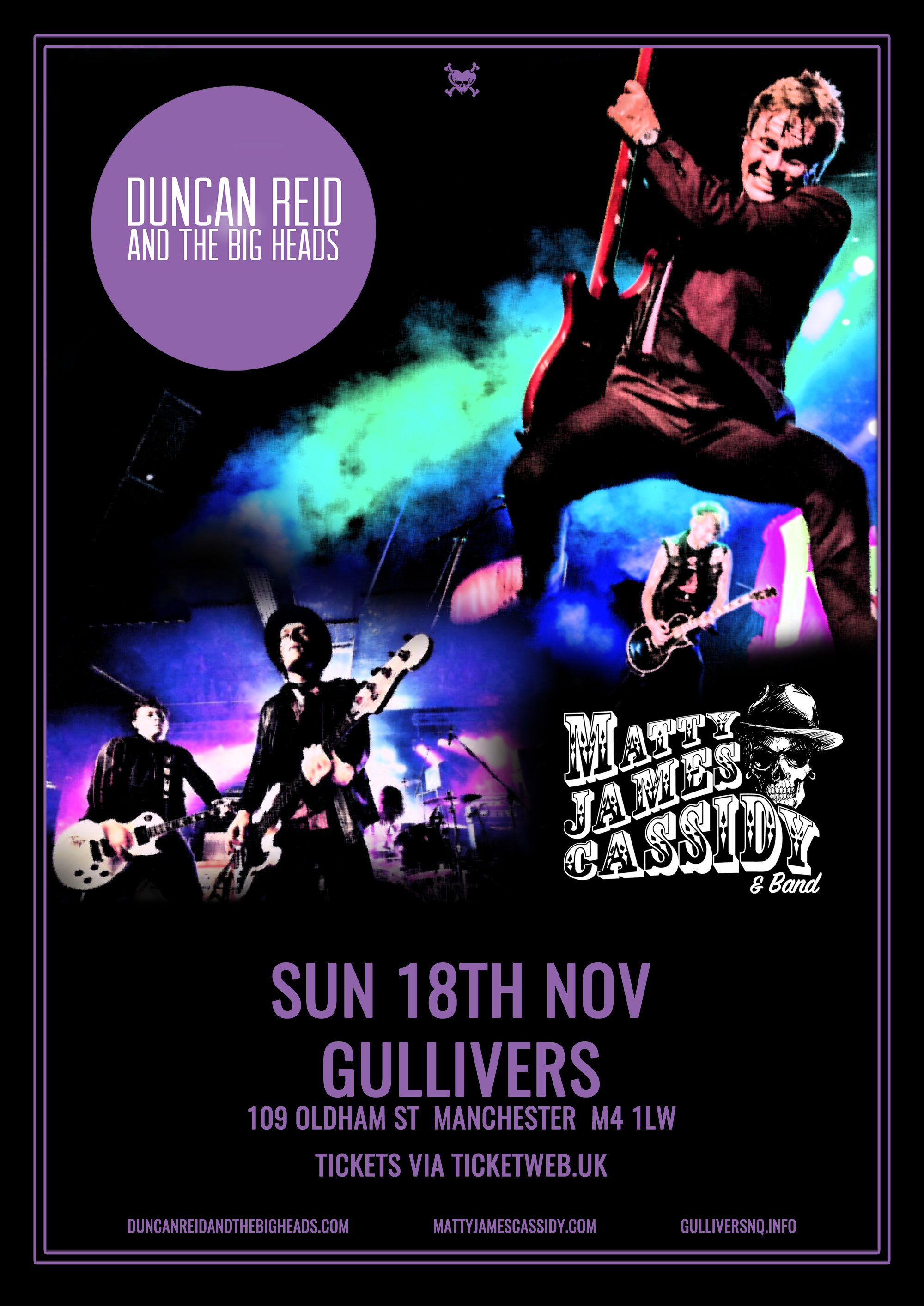 DUNCAN REID & THE BIG HEADS - Gullivers